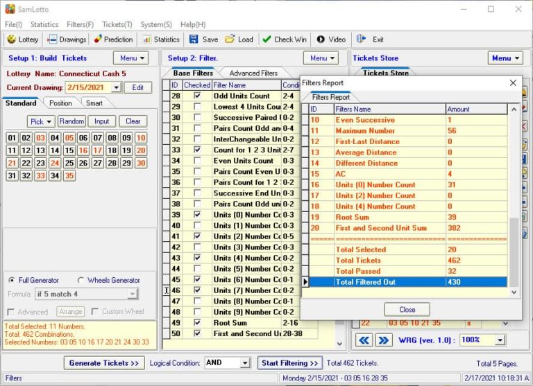 Win Connecticut Cash 5 Strategies and Software Tips | SamLotto