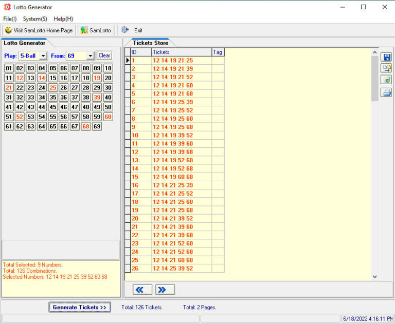 Download the Best Free Lottery Software | SamLotto